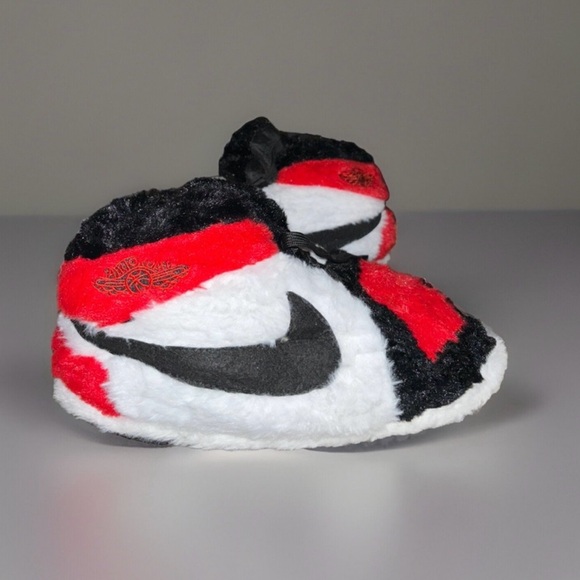 Nike | Shoes | Nike Cozy Slippers In Red Black And White | Poshmark